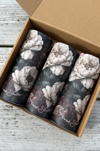 Round Tissue Cylinder For Car Cupholders | Peony Floral Print ...