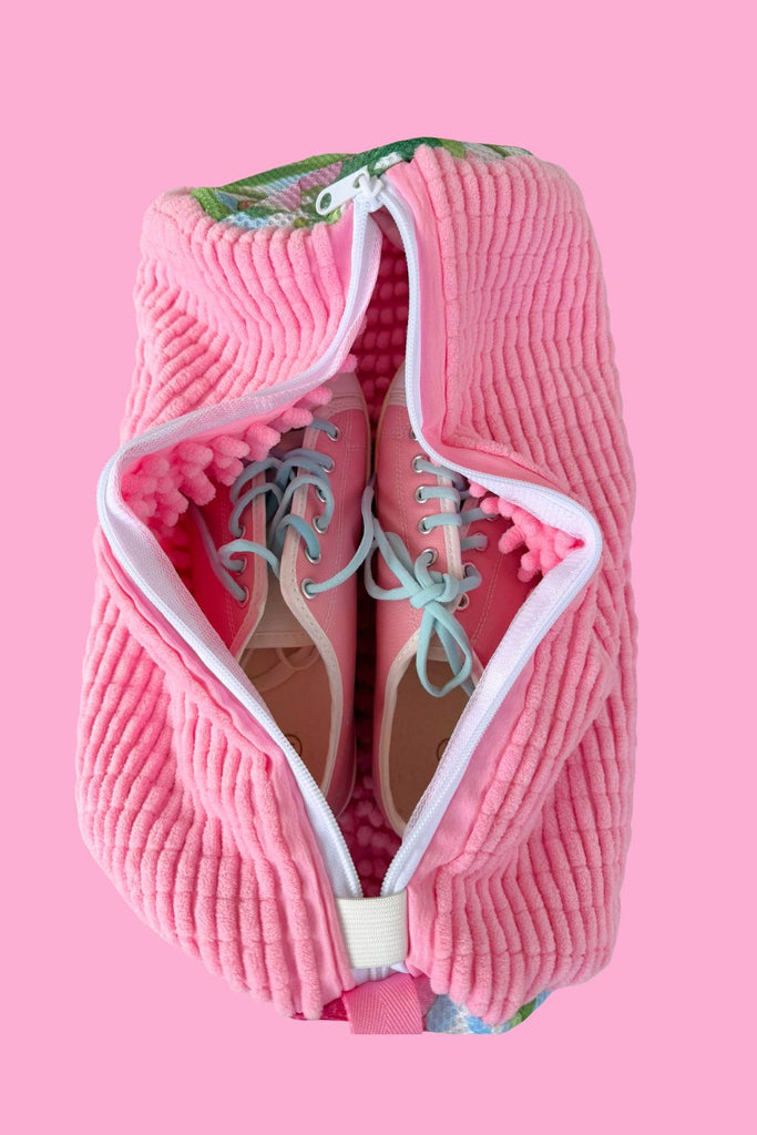 Shoe Wash Bag – Pink Delight | Annah Stretton Laundry Accessory