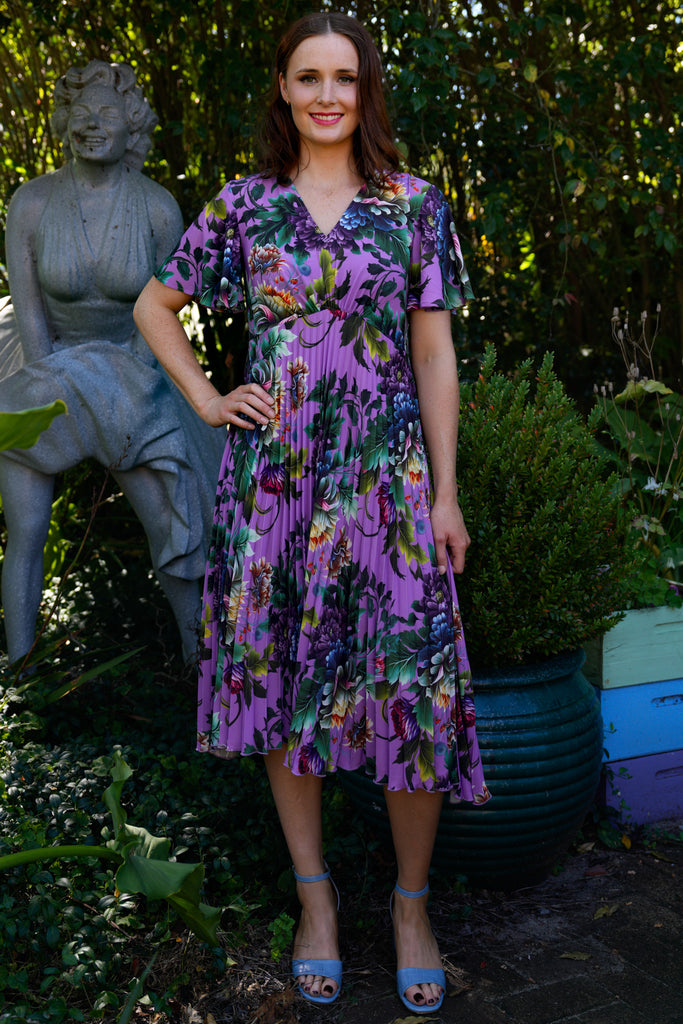 Talor Vivian Dress | Lilac Paradise | Bestselling Occasion Dress | NZ ...
