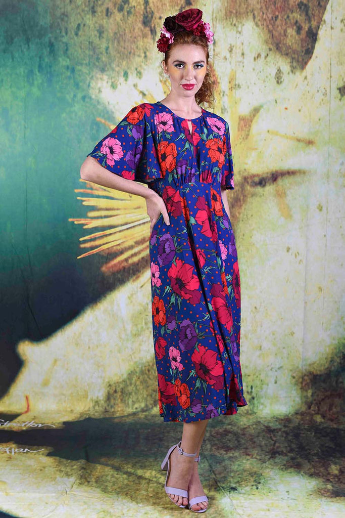 Gina Rose Dress - Navy | Women's Floral Dresses NZ | Annah Stretton